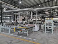 China FLE-010 SPC Floor & Wall Panel Slotting Line - 1250mm Width, 1850mm Length, PLC Control System for sale