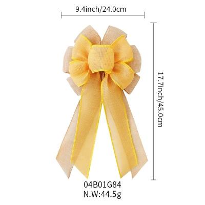 China Add a Pop of Color to Your Gift Wrapping with MSD 2024 Easter Double Colors Burlap Bows for sale