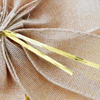 China Add a Pop of Color to Your Gift Wrapping with MSD 2024 Easter Double Colors Burlap Bows for sale