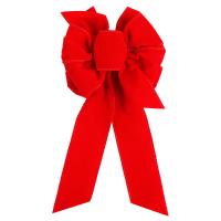China 15cm*32cm-27cm*65cm-29cm*51cm 23.4g MSD Red Velvet Ribbon Bow for Festive Decorations for sale