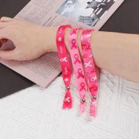 China MSD Personalized Satin Printed Ribbon Lanyard Wrist Belt with Bead For Decoration for sale