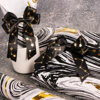 China Christmas Box Decoration Black Wrapping Paper Roll with Wood Pulp and Party Packaging for sale