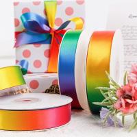 China Dark Colorful Printed Silk Ribbon Custom Made Satin Ribbon for Gift Packaging and Wedding for sale
