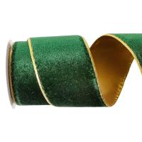 China Nice Purple Black Velvet Wired Edge Ribbon for Party Decoration and Gift Package for sale
