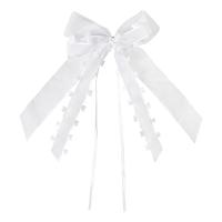 China Polyester Heart Organza Hair Bows Ribbon Clips for Beautiful Butterfly Hair Accessories for sale