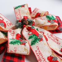 China Long Big Velvet Bows in Light Gold for Christmas Ribbon Decoration Customizable for sale