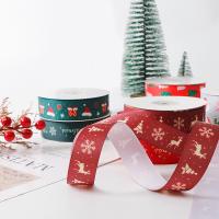 China Party Wrapping Printed Ribbon for Christmas Gift Packaging DIY Crafts Packaging for sale
