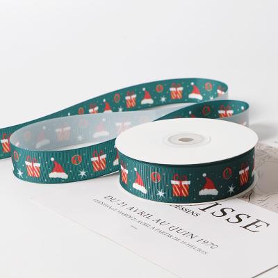 China Christmas Print 2023 featuring Gold RIBBONS and Snow Trees for Festive Celebration for sale