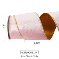 China Organza Custom Double Wired Pink Grey Ribbon for Gift Packaging and Special Occasions for sale