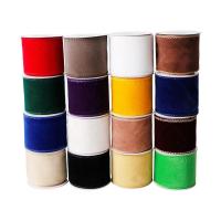 China Polyester Red White Golden Ribbon for Customized Gifts and Elegant Party Decorations for sale
