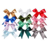 China Handmade Ribbon Bow for Elegant Garment Accessory Colourful Satin Bow Gift Ribbon Bows for sale