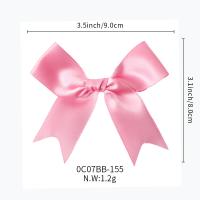 China Handmade Ribbon Bow for Elegant Garment Accessory Colourful Satin Bow Gift Ribbon Bows for sale