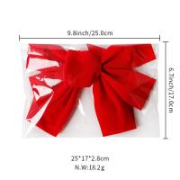 China Customized Red Velvet Light Ribbon Bows for Birthday and Party Decorations for sale