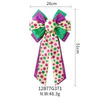 China Sample 2024 Double Layer Big Burlap Ribbon Christmas Decorations Bows with Wire Edge for sale