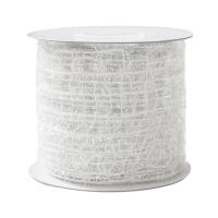China Wired Edge Burlap White Black Gold Red Solid Color Ribbon for Valentine's Day Decoration for sale