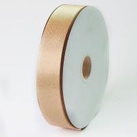 China Gold Metallic Polyester Glitter Ribbon 35 Colors for Decoration Applications Only for sale