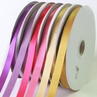China Gold Metallic Polyester Glitter Ribbon 35 Colors for Decoration Applications Only for sale