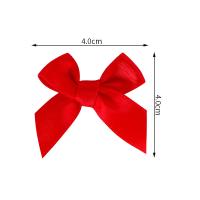 China Custom Pre Made Mini Self Adhesive Bows Satin Gift Ribbon Bow for Garment Accessory for sale