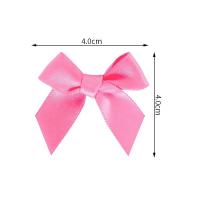 China Custom Pre Made Mini Self Adhesive Bows Satin Gift Ribbon Bow for Garment Accessory for sale