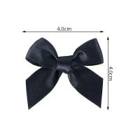 China Custom Pre Made Mini Self Adhesive Bows Satin Gift Ribbon Bow for Garment Accessory for sale
