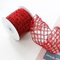 China Valentine's Day Decor Made Easy with Sustainable Wired Edge Burlap Ribbon and Hearts for sale