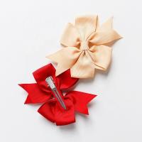 China MSD Handmade Grosgrain Hair Clip Perfect Addition to Wedding Decoration with Ribbon Bow for sale
