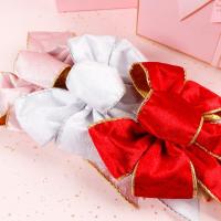 China 2024 Big Ribbon Bows with Wire Edge Heart Printed Bow Valentine's Decoration Handmade for sale