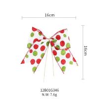 China Polyester/Jute Red Burlap Wire Edge Ribbon Bows for Christmas Tree Decoration in 2024 for sale