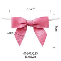 China MSD Grosgrain and Satin Ribbon Bottle Bow Decoration Customize Size Ribbon Bow with Loop for sale