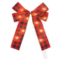 China Cake Decoration Big Burlap Ribbon Bows with Wire Edge Ribbons Printed Bow Customizable for sale