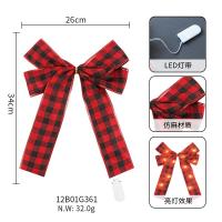 China Cake Decoration Big Burlap Ribbon Bows with Wire Edge Ribbons Printed Bow Customizable for sale