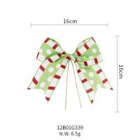 China 2024 Big Burlap Ribbon Bows with Wire Edge Ribbons Printed Elevate Your Christmas Decoration for sale