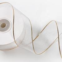 China MSD Ribbon Custom Made Wire Edge Organza Ribbon with Polyester Material By The Roll for sale