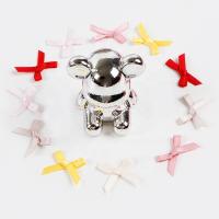 China Customizable Polyester/Jute Small Ribbon Bow for Handmade Gift Wrapping and Decoration for sale