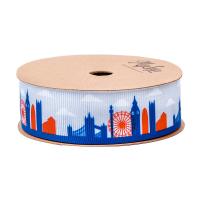China Exquisite Printed Ribbon MSD 2023 British City Element Pattern British Ascension in May for sale