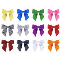 China Customized Pre Made Gift Ribbon Bows in Red Pink and White for All Occasions for sale