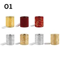 China Christmas Pattern Burlap Ribbon Colored LED Lamp with Wire Edge 6.3cm MSD Decorations for sale