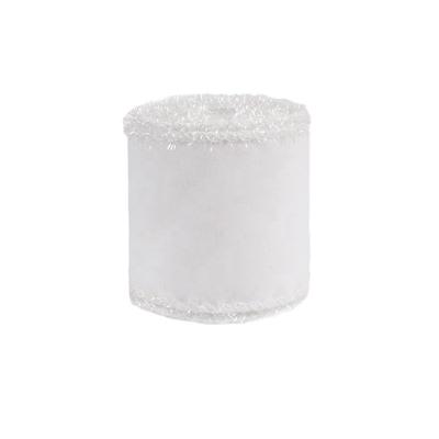 China 63mm Valentine's Day Decoration Custom White Velvet Wire Edge Christmas Ribbon Sustainable Style for sale