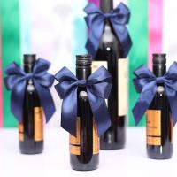 China MSD Custom Elastic Loop Ribbon Bows Wine Bottle Neck Decorative Bows for Celebration for sale