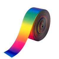 China Dark Rainbow Double Face Satin Ribbon Our Strongest Washable Ribbon for Distribution for sale