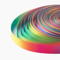 China Dark Rainbow Double Face Satin Ribbon Our Strongest Washable Ribbon for Distribution for sale