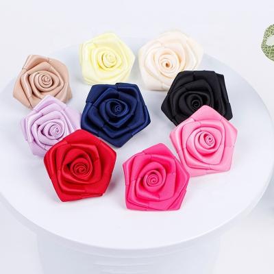 China Double Face Satin Ribbon Bow Pre-made Bow for Clothing Accessories Style Sample Free for sale