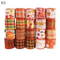 China Double Face Style 63mm Buffalo Plaid Burlap Ribbon for Fall Thanksgiving Decoration for sale