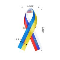 China Customized MSD Ribbons Awareness Ribbon Pin 3.5cm*8cm or Customized Bow Size Free Sample for sale