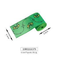China MSD 2.5 Inch Wired Edge Burlap Ribbon Halloween Pattern Ribbon for Holiday Decorate for sale