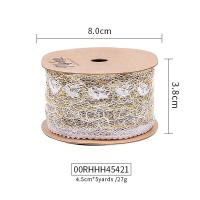 China 3.8cm Lacework Chiffon Ribbon Clothing Accessories for Wedding Gift Wrapping from MSD for sale