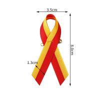 China Customized MSD Ribbons Awareness Ribbon Pin 3.5cm*8cm or Customized Bow Size Free Sample for sale