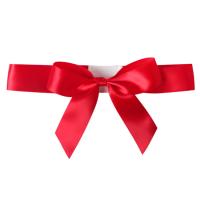 China MSD Pre-Made Custom Gift Wrapping Elastic Band Bow Chic Satin Ribbon Bow for Gift Box for sale