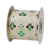 China Craft Gift Wrapping Ribbon Wired Ribbon for Christmas Tree and Wreath Decoration for sale