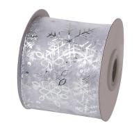China Craft Gift Wrapping Ribbon Wired Ribbon for Christmas Tree and Wreath Decoration for sale